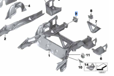 Genuine BMW 41-11-7-173-647 | Mount Bumper Left | FREE Shipping on Most ...