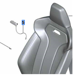 Genuine BMW 52-10-9-503-045 | M Trim For Backrest | FREE Shipping on ...