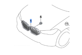 Genuine BMW 51-13-5-A38-883 | G06 X6 LCI M60iX Black Shadowline Front ...