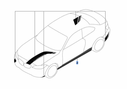 Genuine BMW 51-77-2-462-918 | F87 M2 Rocker Panel Strip Painted - Left ...