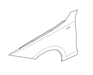 Genuine BMW 41-35-8-052-625 | E82 1M Coupe Side Panel, Front - Left ...