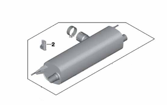 Genuine BMW 18-30-2-462-744 | M Performance Muffler - G30 B46/B46D ...