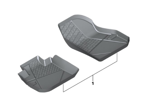 Genuine BMW 51-47-5-A50-921 | U11 X1 All Weather Floor Liner Set ...