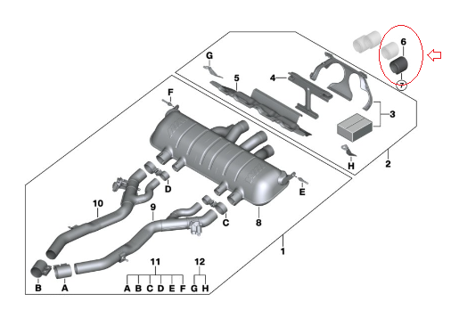 Genuine BMW 18-30-5-A86-350 | G8x M2/M3/M4 M Performance Exhaust ...