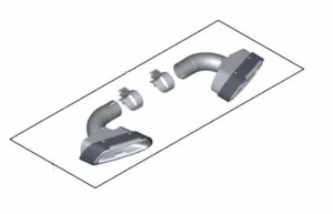 Genuine BMW 18-30-2-444-530 | M Performance Carbon Tailpipe Trim Set ...