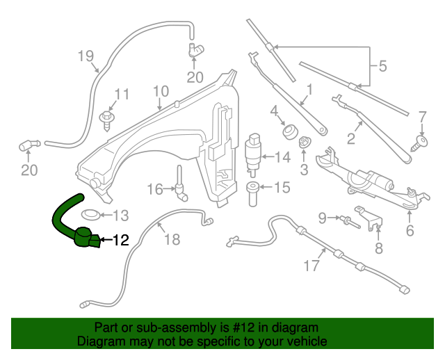 Genuine BMW 61-66-7-402-825 | Filler Pipe | FREE Shipping on Most ...