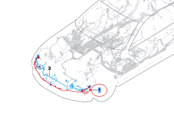 Genuine BMW 61-12-9-395-654 | Set Of Cables, Front Bumper | FREE ...