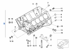 Genuine BMW 11-11-1-407-420 | S62 Engine Block Without Pistons | FREE ...
