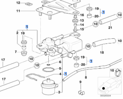 Genuine BMW 13-31-1-438-795 | 3 2 Directional Control Valve | FREE ...