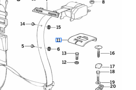 Genuine BMW 72-11-8-179-977 | Covering Rear - Gray | FREE Shipping on ...