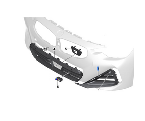 Genuine BMW 51-11-5-A2F-CC2 | Air Inlet Grille - Right | FREE Shipping ...