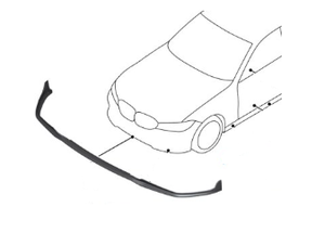 Genuine BMW 51-19-2-455-832 | G20 3 Series M Performance Gloss Black ...