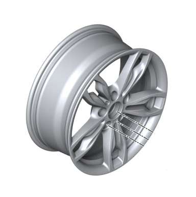 Genuine BMW 36-11-7-847-413 | 18" Style 436 M Double Spoke Light Alloy ...