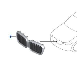 Genuine BMW 51-13-5-A36-BC9 | G01 X3 LCI M40iX, G02 X4 LCI M40iX Gloss ...