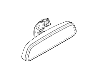 Genuine BMW 51-16-9-134-424 | Rear-view Mirror Manual/LED/Radio (315 ...