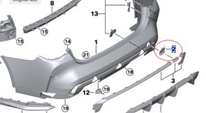 Genuine BMW 51-12-7-884-229 | Cover For Rear Towing Eye, Primed | FREE ...