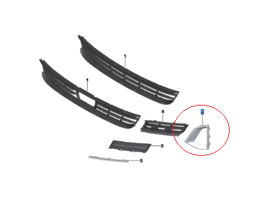 Genuine BMW 51-11-9-463-481 | Cover Air Duct Brake Left (Chrome) | FREE ...