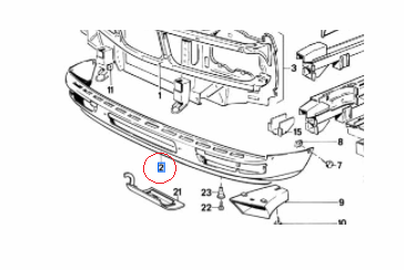 Genuine BMW 41-33-1-922-063 | Front Apron Lower Part | FREE Shipping on ...