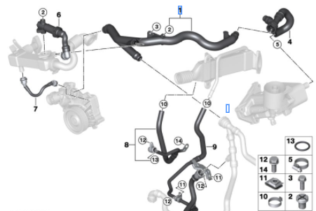 Genuine BMW 11-53-7-806-706 | Return Pipe | FREE Shipping on Most ...