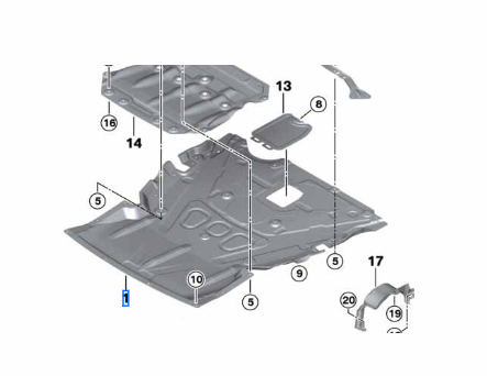 Genuine BMW 51-75-7-361-196 | Under Cover | FREE Shipping on Most ...
