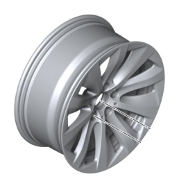 Genuine BMW 36-31-6-793-145 | Streamline Style 357 Alloy Wheel - Rear ...