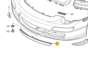 Genuine Porsche 997-505-557-00-01C |997 911 (2005-2008) Lower Front ...