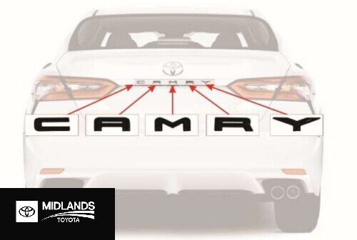 00016-32094 - 2018-2023 TOYOTA CAMRY "XSE" BLACK OUT EMBLEM KIT ...