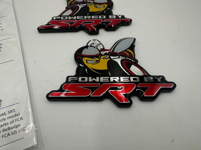 Dodge Challenger Charger 300 Powered By SRT Angry Bee Fender Emblem ...