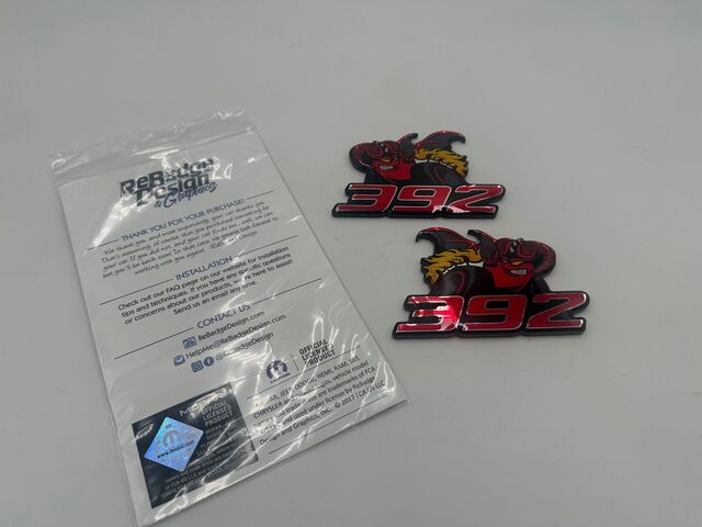 Dodge Challenger Charger 300 Demon Pack Angry Bee Fender Emblem Decal ...