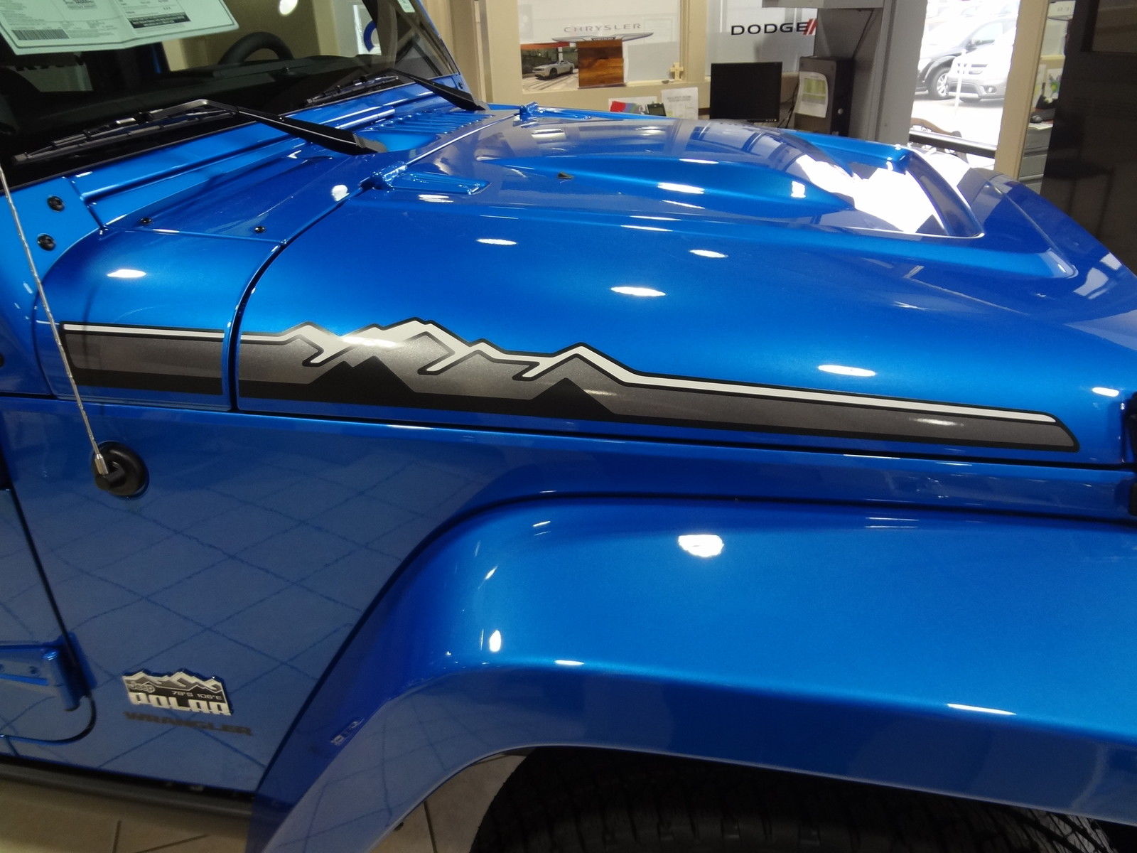Mopar Wrangler Hood Decal