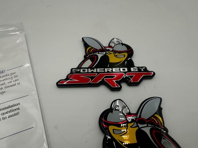 Dodge Challenger Charger 300 Powered By SRT Angry Bee Fender Emblem ...