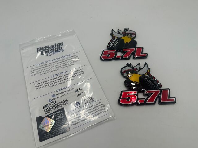 Dodge Challenger Charger 300 Retro RT Scat Angry Bee Fender Emblem ...