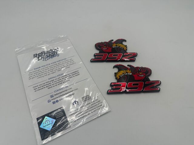 Dodge Challenger Charger 300 Demon Pack Angry Bee Fender Emblem Decal ...