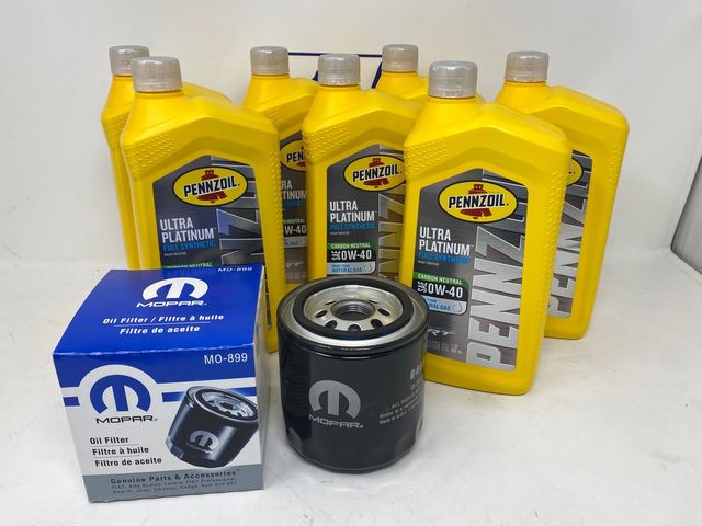 Challenger Charger 300 6.2L 6.4L Mopar OIl Filter 0W40 Full Synthetic ...