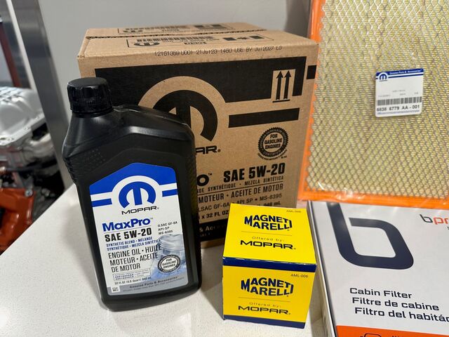 19-24 Ram 1500 5.7L Hemi Engine Oil Filter Cabin & AIr Filter Mopar ...