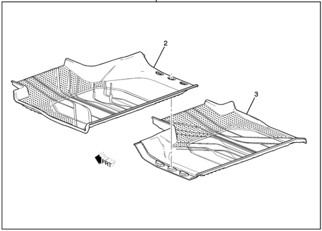 84646720 - Floor Liners, Second Row 2021-2024 Chevrolet | GMPartsNow