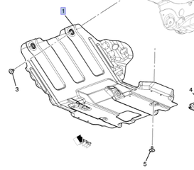 22847943 - Steering Gear Skid Shield 2014-2020 GM | GMPartsNow