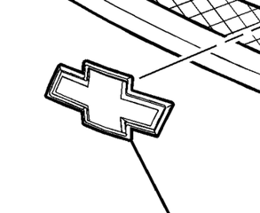 2007-2013 GM Front Grille Bowtie Emblem 22829421 | GMPartsNow