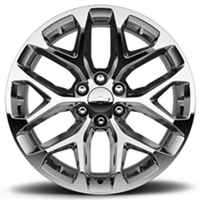 19301156-D - 22" Wheel Set (4) 6-Split Spoke, Chrome (order center caps ...