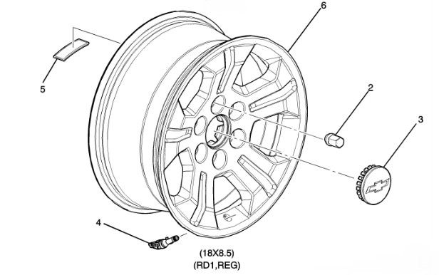 84227872 - 18x8.5-Inch Aluminum Wheel 2014-2019 GM | GMPartsNow