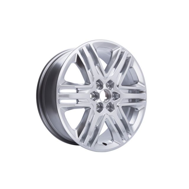 23413107 - 20x8-Inch Aluminum 6-Split-Spoke Wheel in Sterling Silver ...