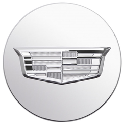 22953467 - Button Style Center Cap in Sterling Silver with Crest Logo ...