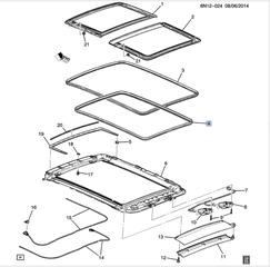84741520 - Sunroof Window Seal 2010-2024 GM | GMPartsNow