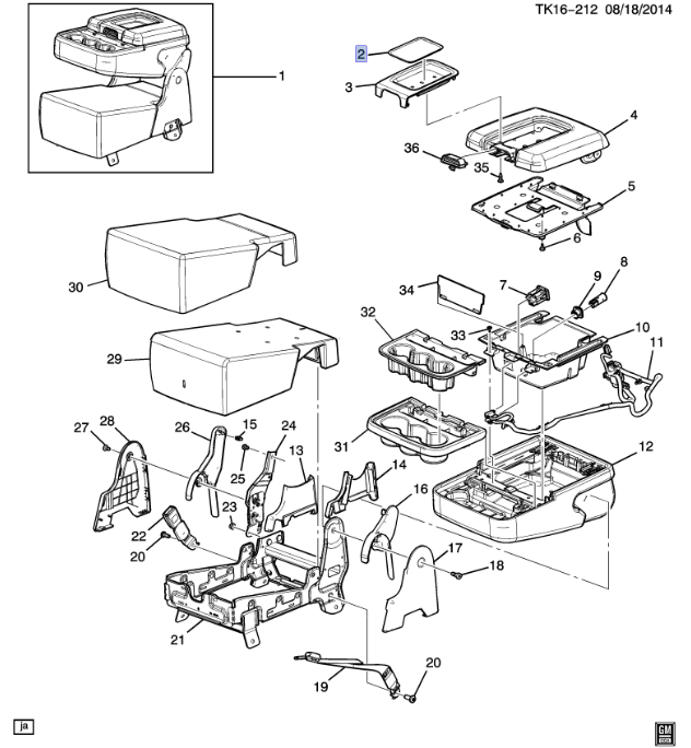 22876379 - Liner- Shown as number 2 in detailed diagram 2014-2020 GM ...