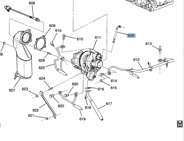 12606566 - Positive Crankcase Ventilation (PCV) Hose 2007-2009 Pontiac ...