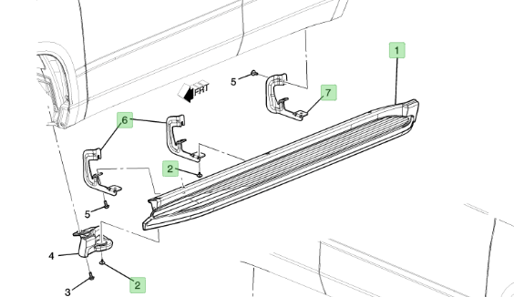 22813698 - Driver Side Running Board 2015-2020 GM | GMPartsNow