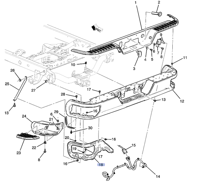 85128850 - Bumper Bracket 2019-2025 GM | GMPartsNow