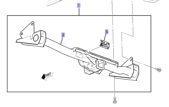 84301187 - Trailer Hitch (Wiring Harness Not Included) 2015-2022 GM ...