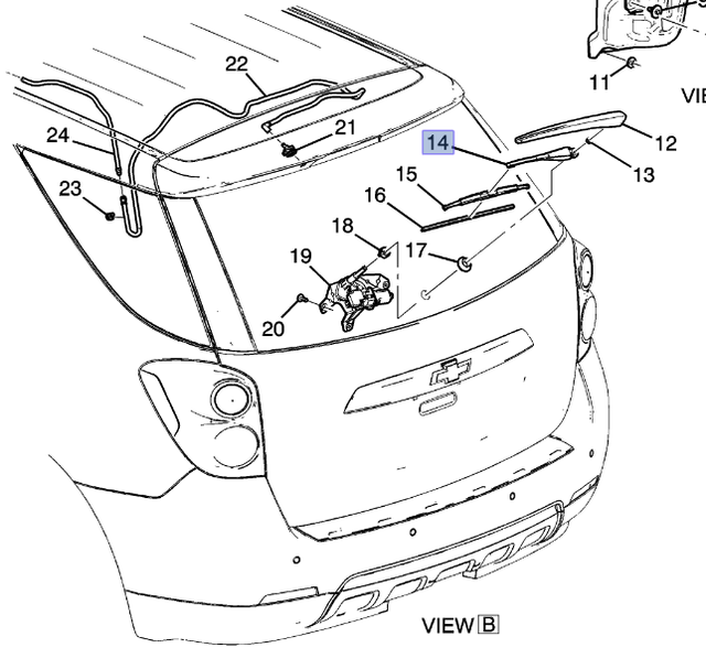 84059856 - Wiper Arm- **REDESIGNED, SEE PRODUCT DESCRIPTION** 2010-2017 ...