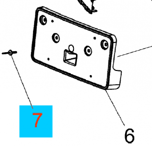 11516807 - License Bracket Rivet (DOES NOT COME WITH ALL OF THE ...